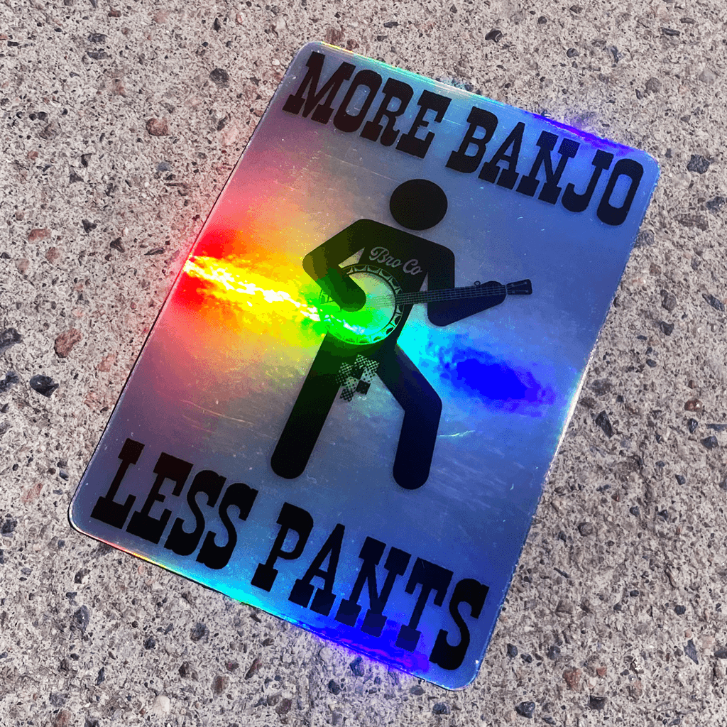 The Brothers Comatose - More Banjo Holographic Sticker