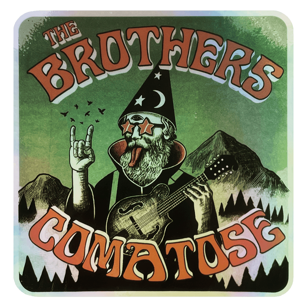 The Brothers Comatose - Wizard Holographic Sticker