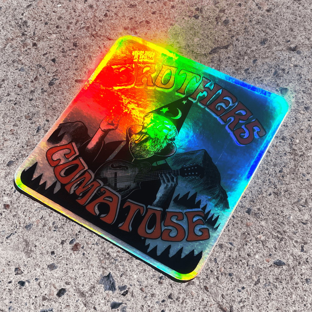 The Brothers Comatose - Wizard Holographic Sticker