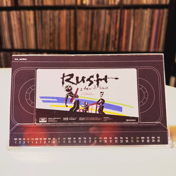 RUSH 2026 DESK CALENDAR (THE VHS EDITION) - Official Rush Merch