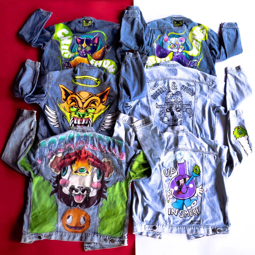 Cheech and Chong - One-of-A-Kind Levi's Painted Jackets (One-of-One)