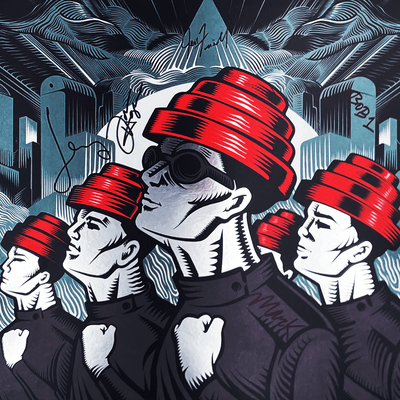 Devo - Signed 50 Years of De-Evolution Poster