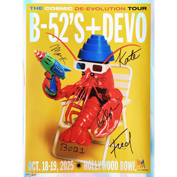 Devo - Lobster Foil Signed Poster