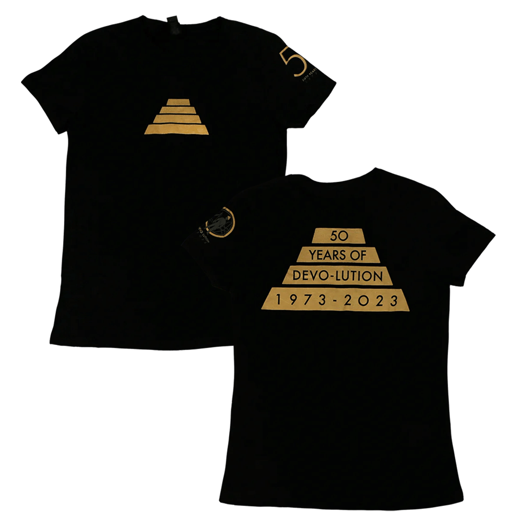 Devo - Ladies 50 Years of Devo-Lution Live Black Tee