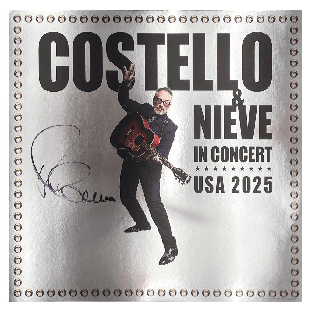 Elvis Costello - Signed EC & Nieve Tour Poster