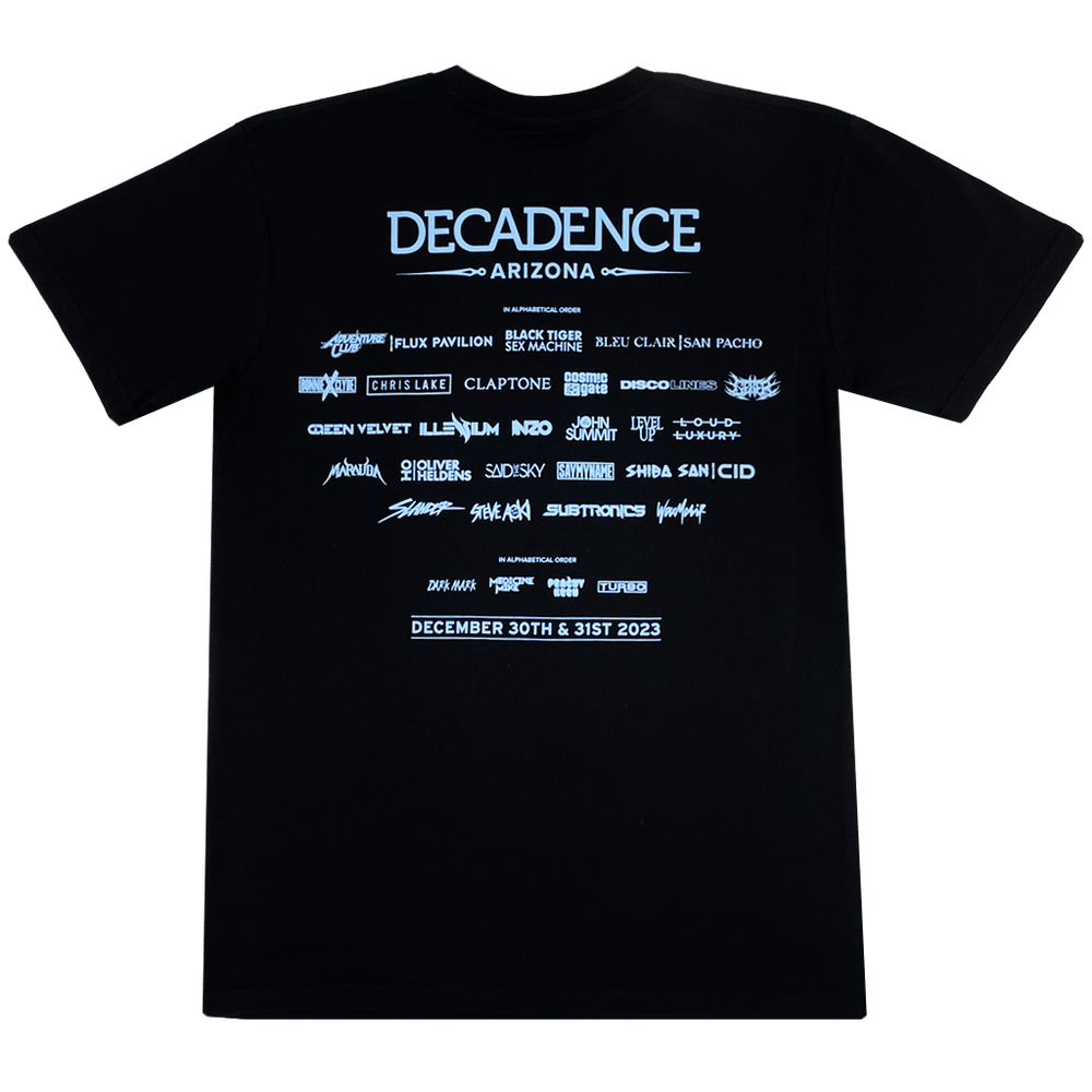 Relentless Beats - Decadence 2023 Lineup Tee