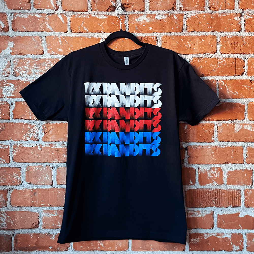 RX Bandits - Typography Black T-Shirt