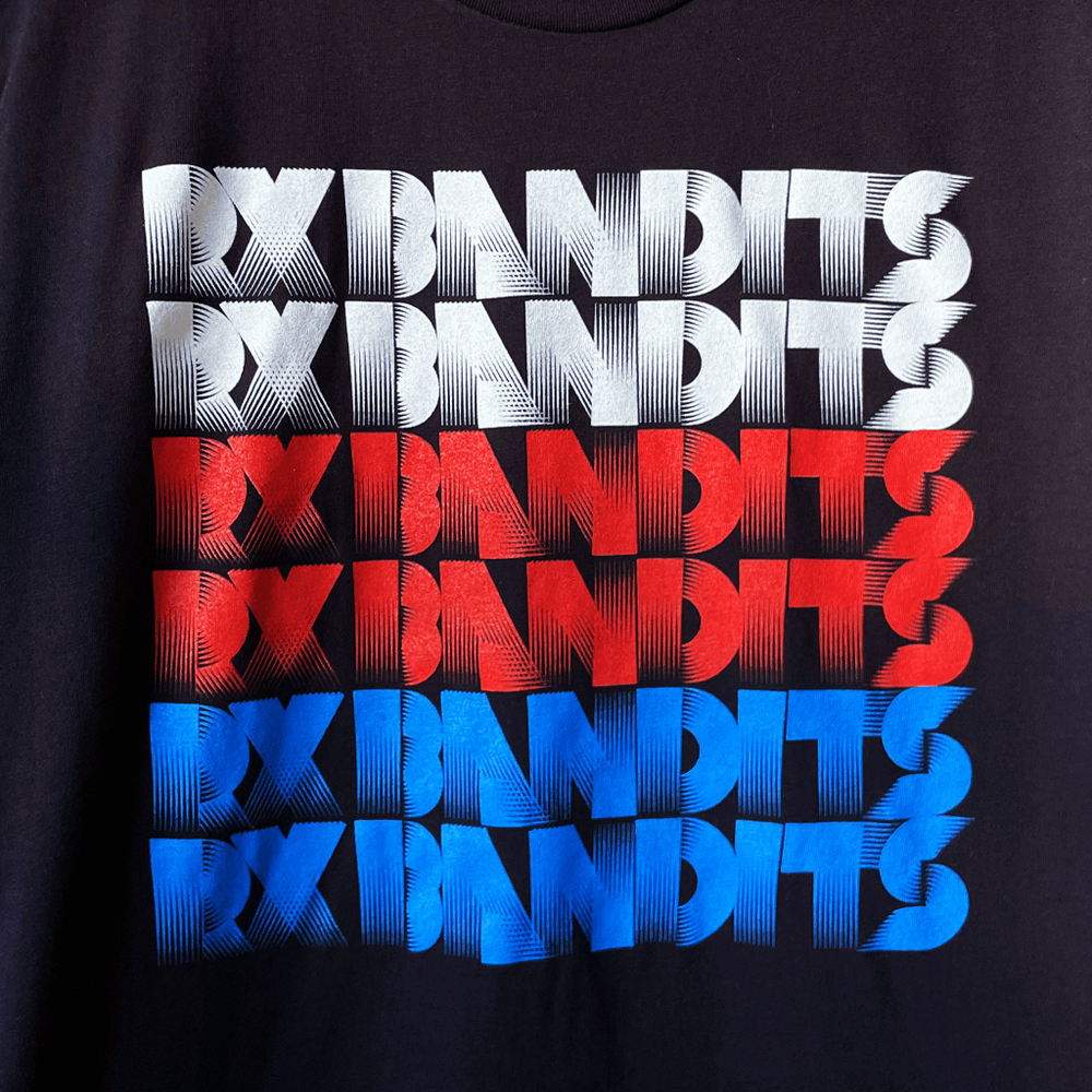 RX Bandits - Typography Black T-Shirt