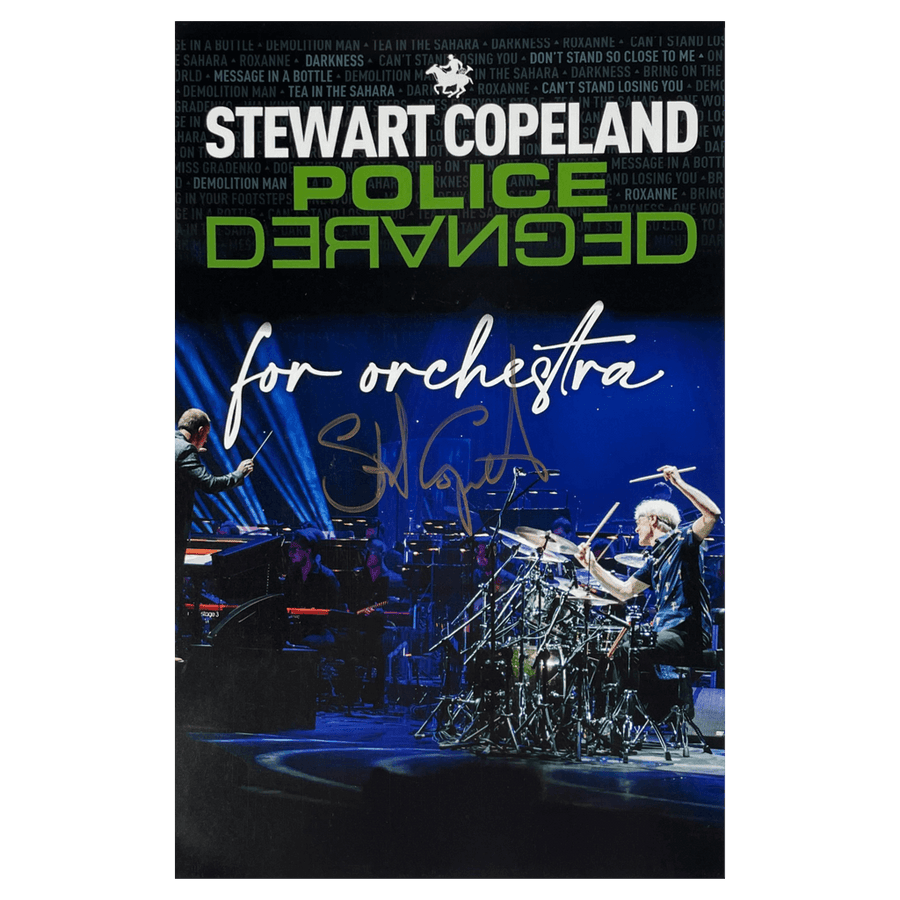 Stewart Copeland - Autographed Police Deranged Poster