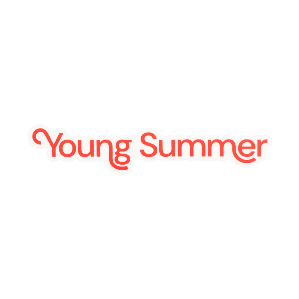 Young Summer - Red Logo Stickers