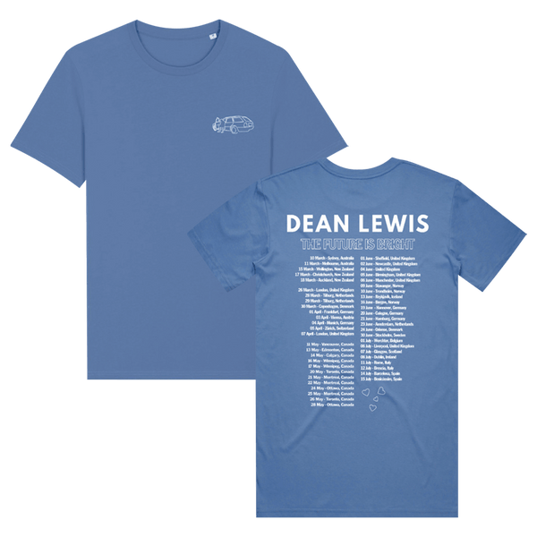 Dean Lewis - The Future is Bright Blue T-shirt (EUROPE/CANADA TOUR ...