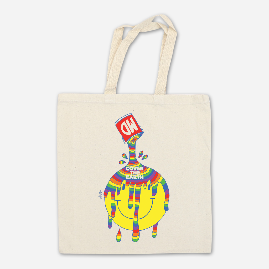 Cover The Earth Natural Canvas Tote Bag