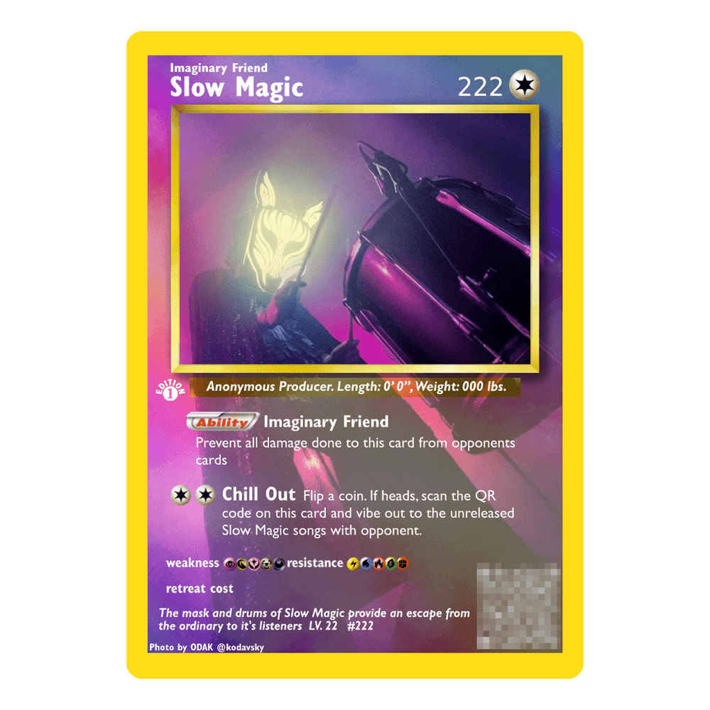 Slow Magic Trading Card Holographic Sticker